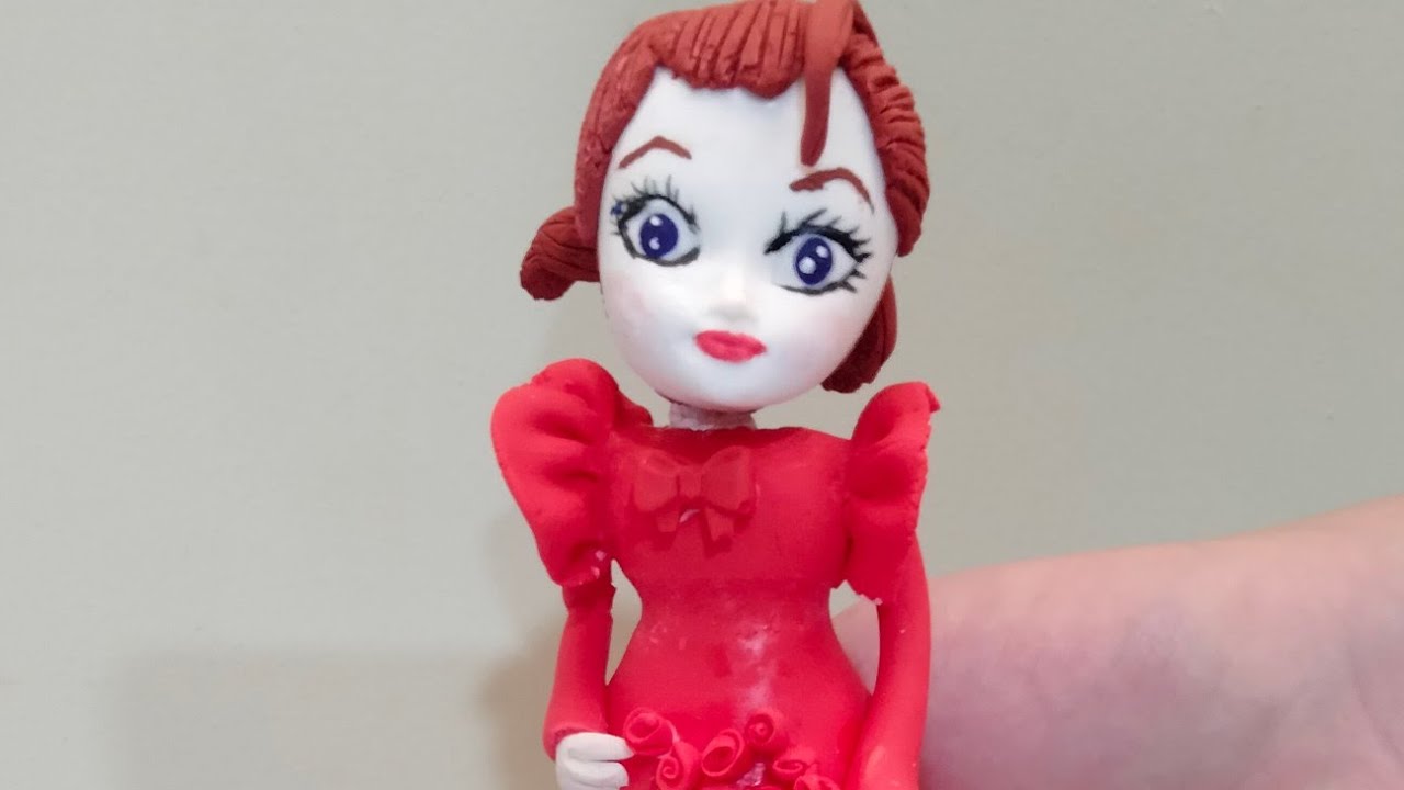 DIY HowTo Make Polymer Clay Miniature .DIY CLAY DOLL - YouTube