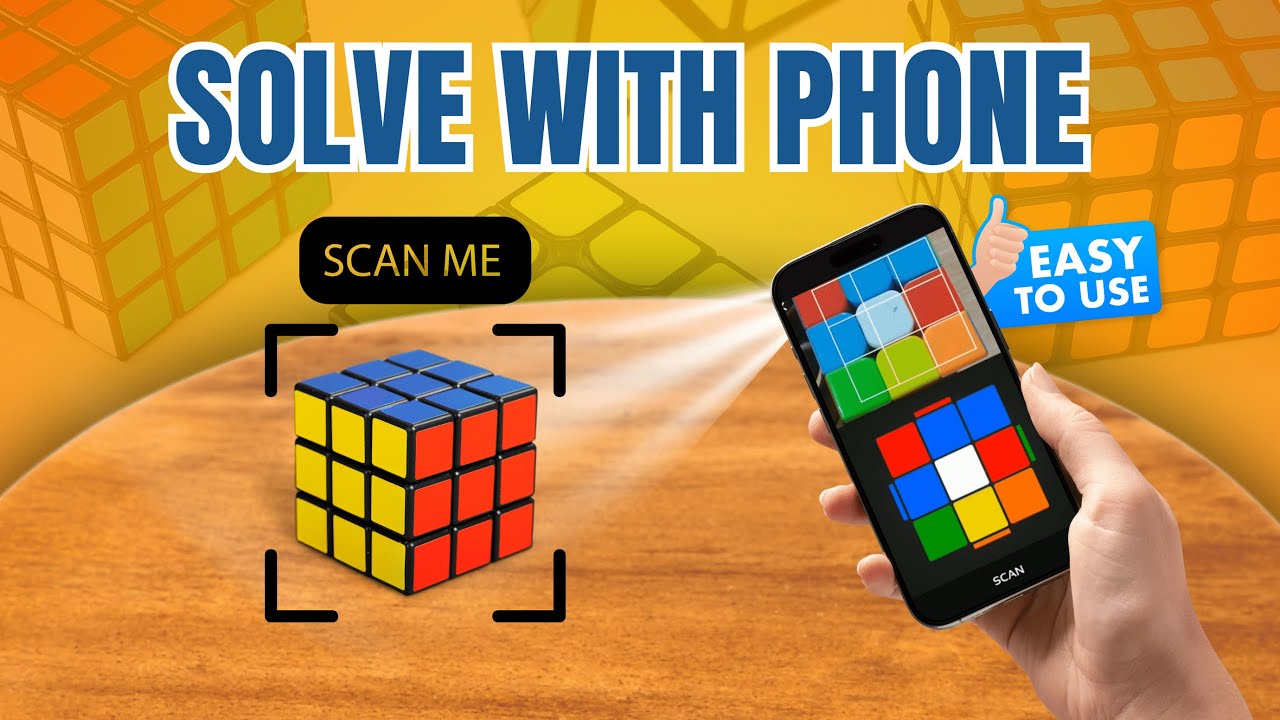 How To Solve RUBIK'S CUBE using Mobile Phone || Phone se cube solve ...