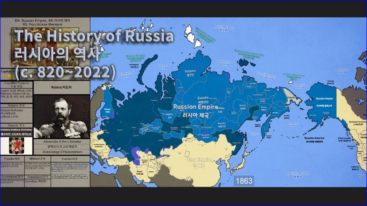 Russia 러시아의 역사: Every Year (820~2022) - YouTube