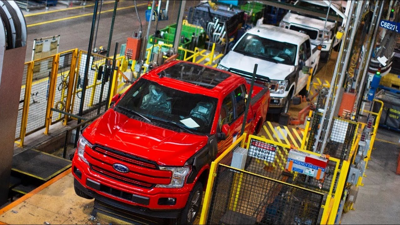 Ford Factory Restarts Production - YouTube