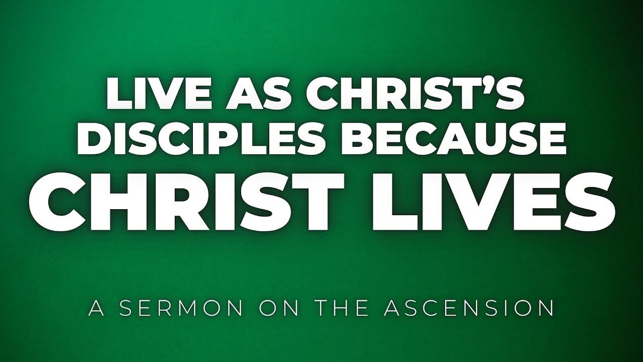 Live as Christ's disciples because Christ LIVES - YouTube