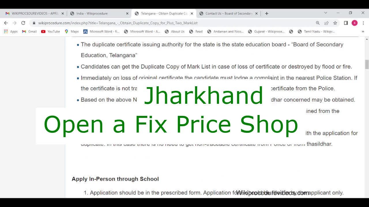 Jharkhand - Open a Fix Price Shop (Online) - YouTube