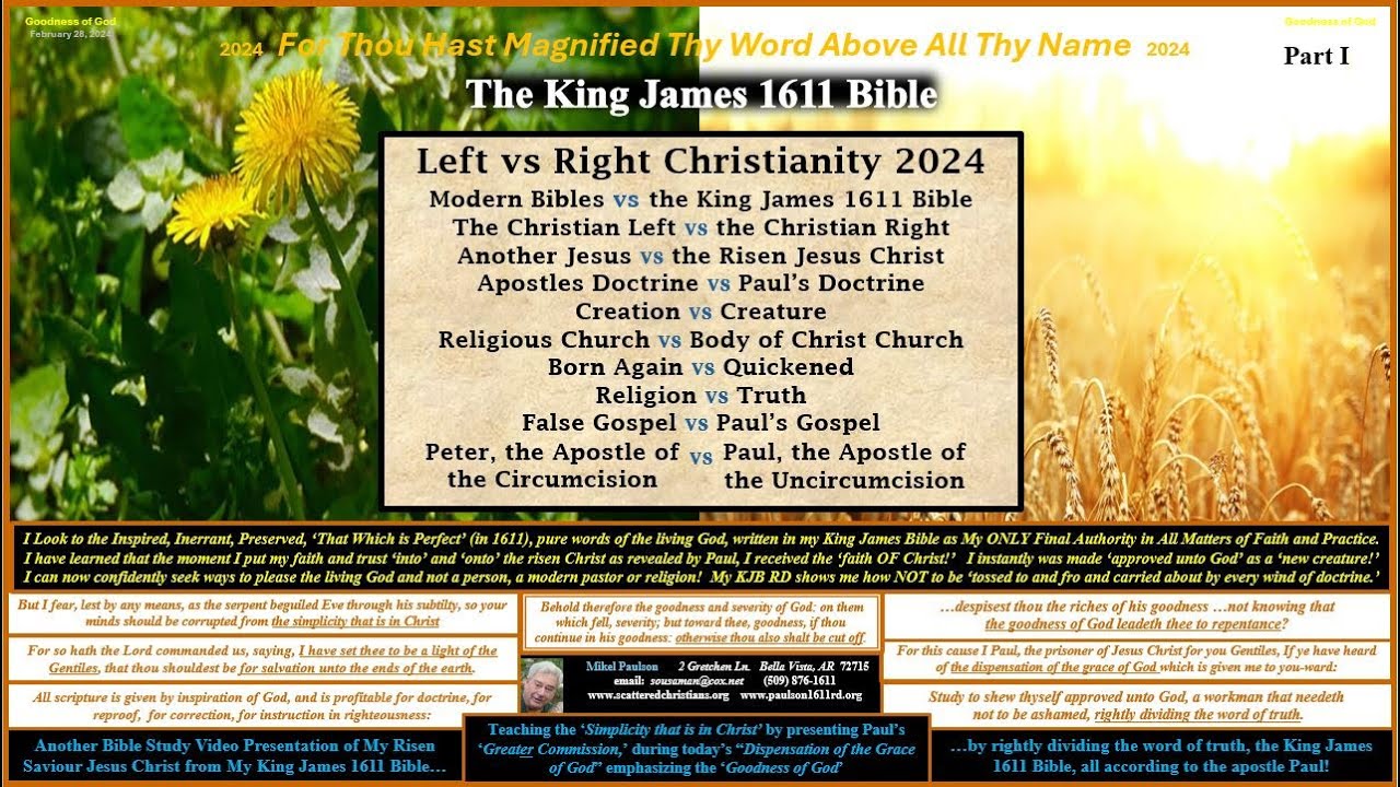 Left vs Right Christianity I "Despising and Destroying the Magnificence ...