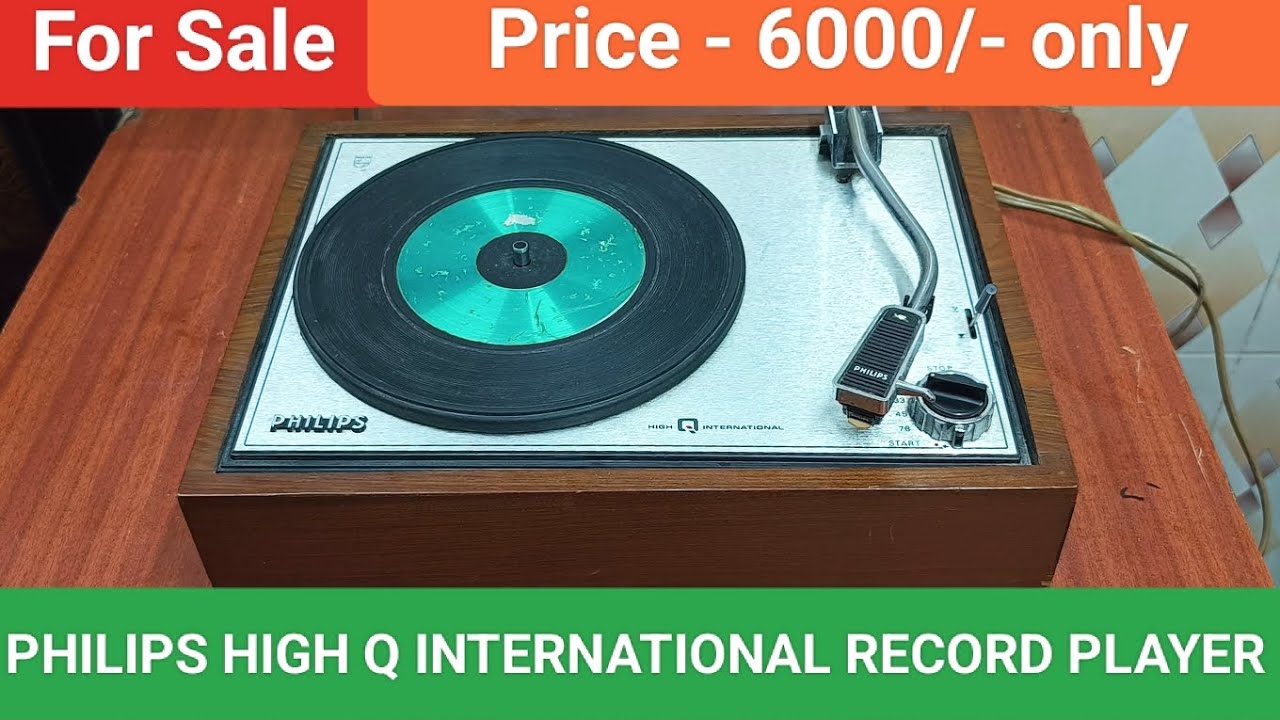 PHILIPS HIGH Q INTERNATIONAL RECORD PLAYER Nice Sound Quality Contact ...