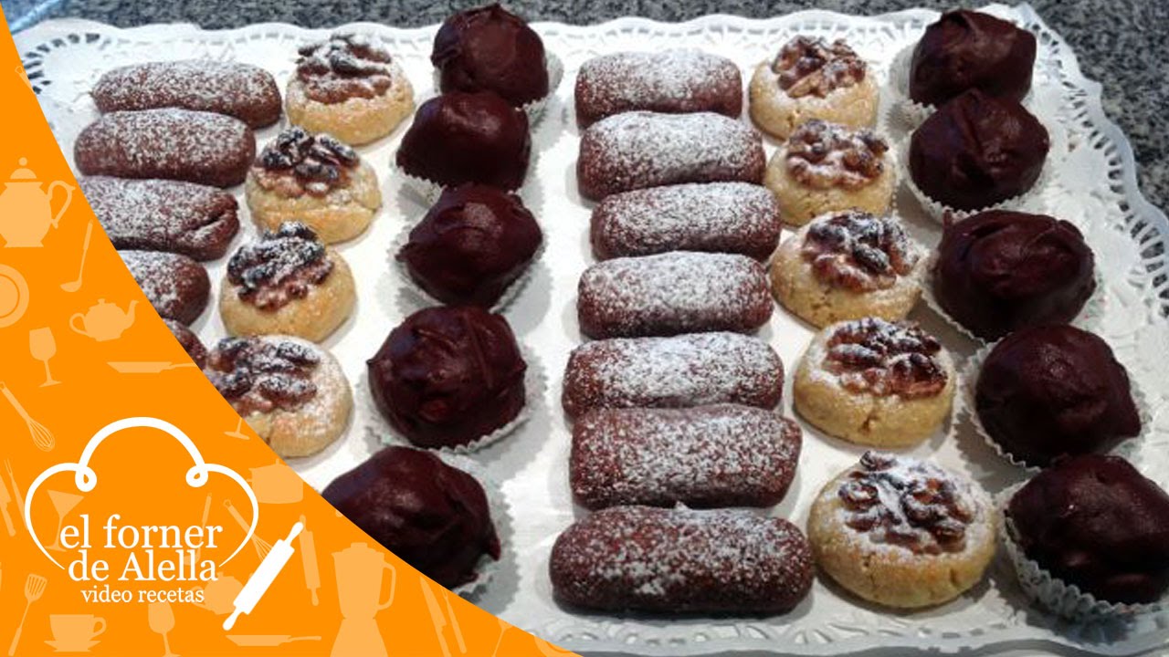 Panellets de Chocolate, Vainilla y Coco bañado en Chocolate - YouTube