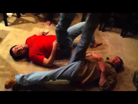 Kevin vs Rudy Feats of Strength- Leg Wrestking