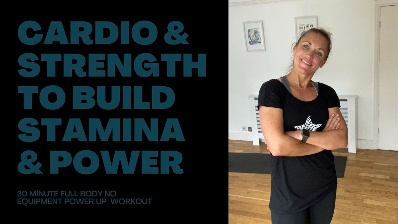 No equipment strength and cardio to build power and stamina - YouTube