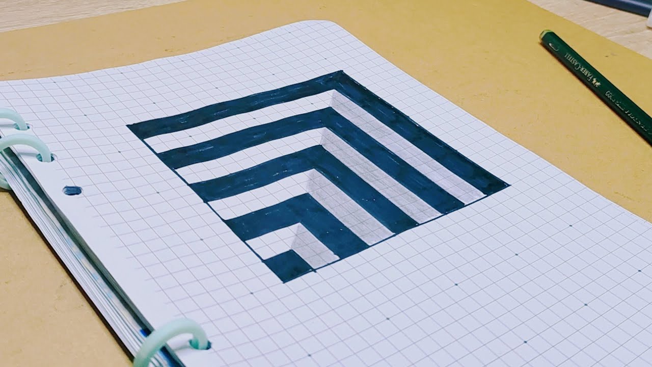 Tutorial Menggambar 3 Dimensi Mudah dan Simple - YouTube