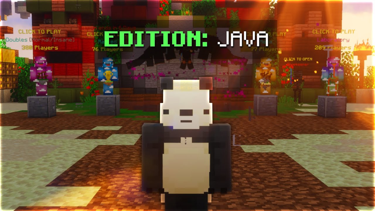 Bedrock Player TRIES Java AGAIN (Hypixel) - YouTube