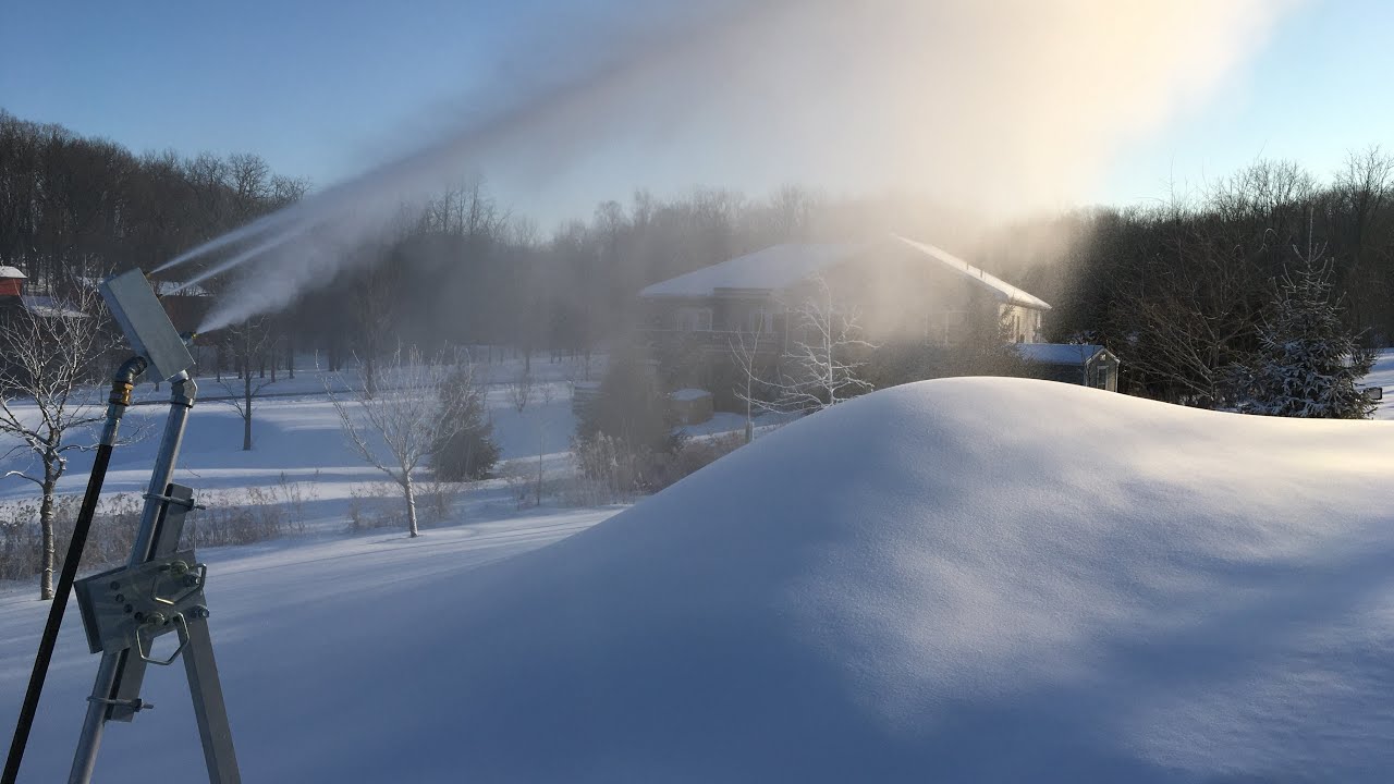 Home Snowmaking | Fluid Dynamics | Snowmaking Science - YouTube