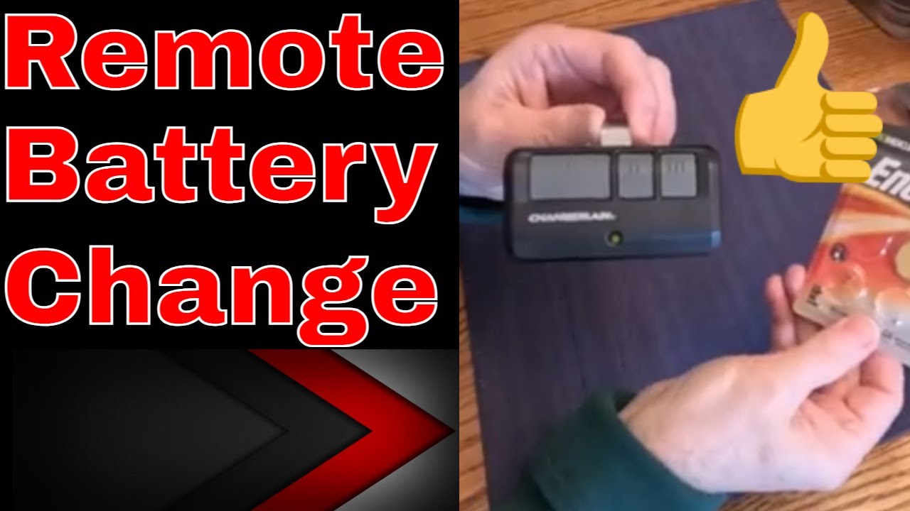 How To Change The Battery On A Garage Door Remote - Shown On A ...