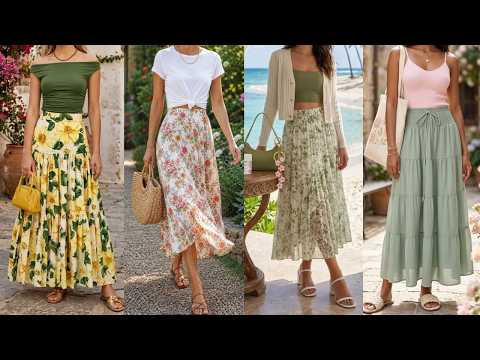 OUTFITS CON FALDAS LARGAS /Combinaciones de Moda para Verano 2026