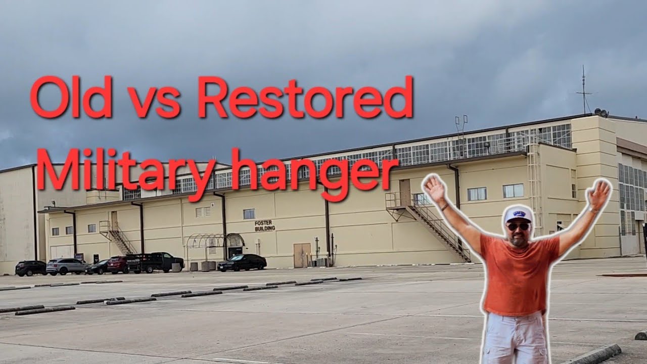 Old vs Restored military hanger before and after - YouTube