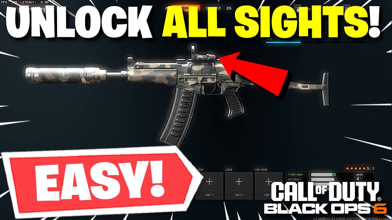 Black Ops 6 - How To Unlock ALL Sights On Your Weapons! How To Get ...