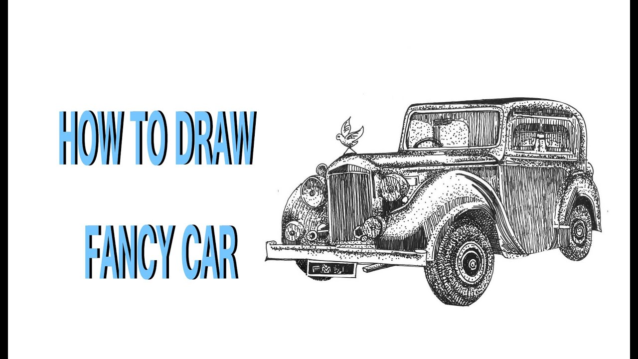 How to draw a fancy car | EASY TO FOLLOW - YouTube