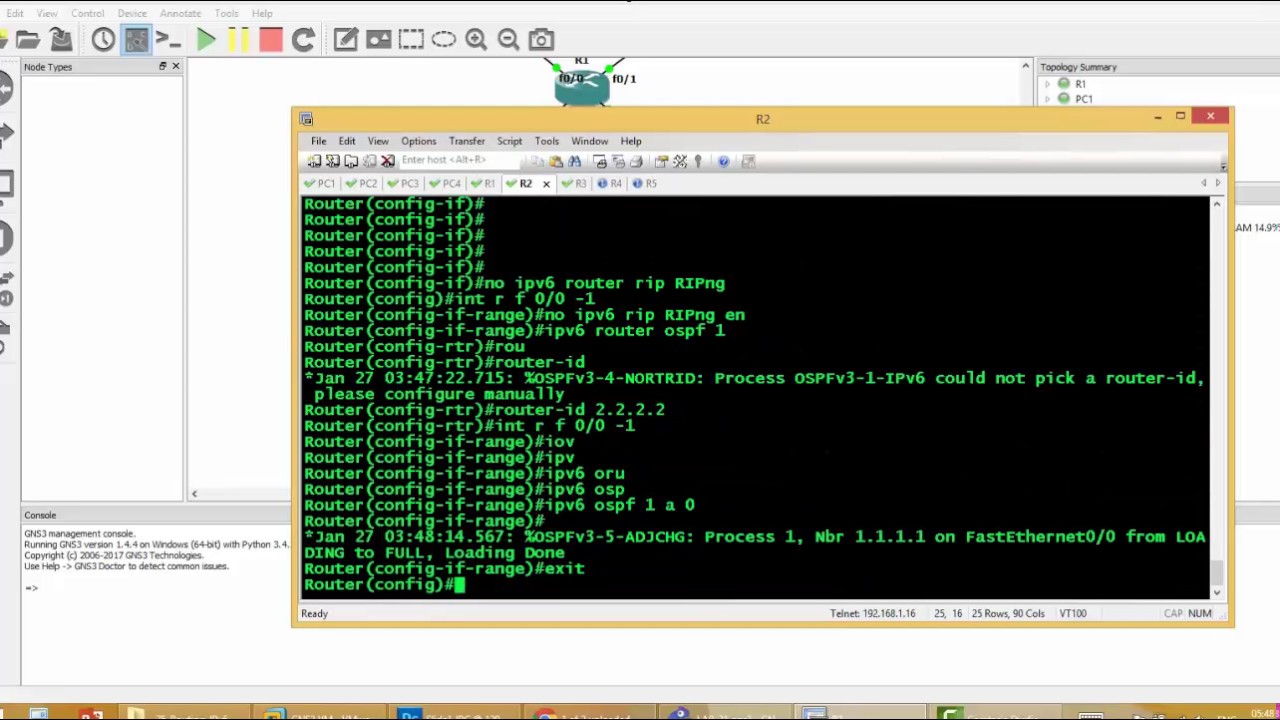 73 Routing Ipv6 With Ospfv3 Configuration Youtube