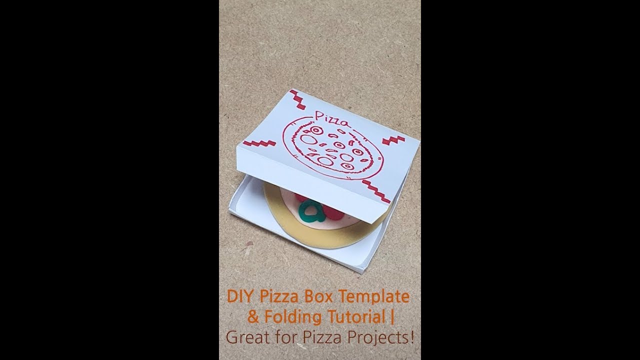 DIY Pizza Box Template & Folding Tutorial | Great for Pizza Projects! 🍕 ...