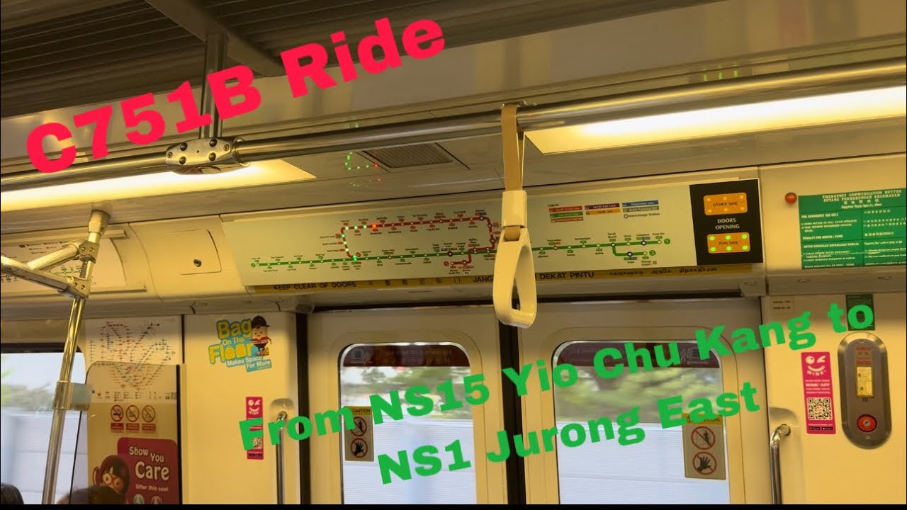 (RETRIED SET) KNS C751B Ride Set 341/342 from NS15 Yio Chu Kang to NS1 ...