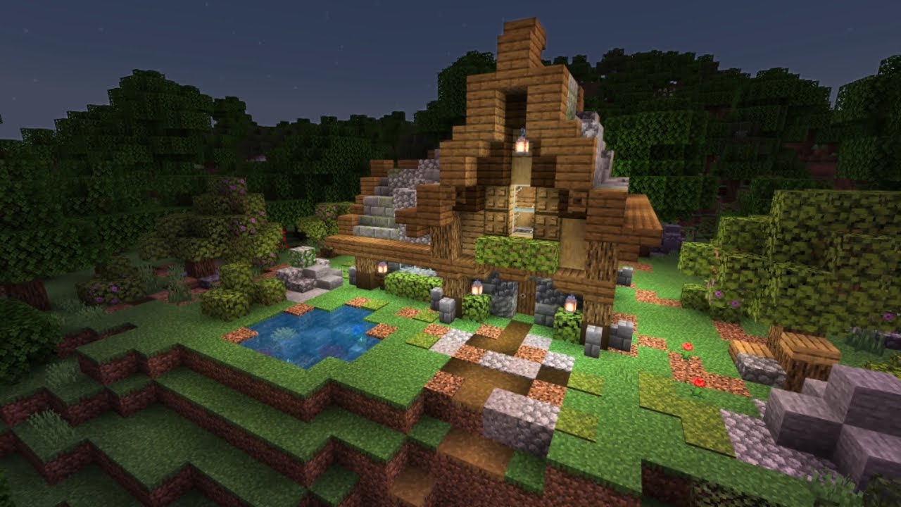 Minecraft ¦ Small Rustic Home Tutorial - YouTube