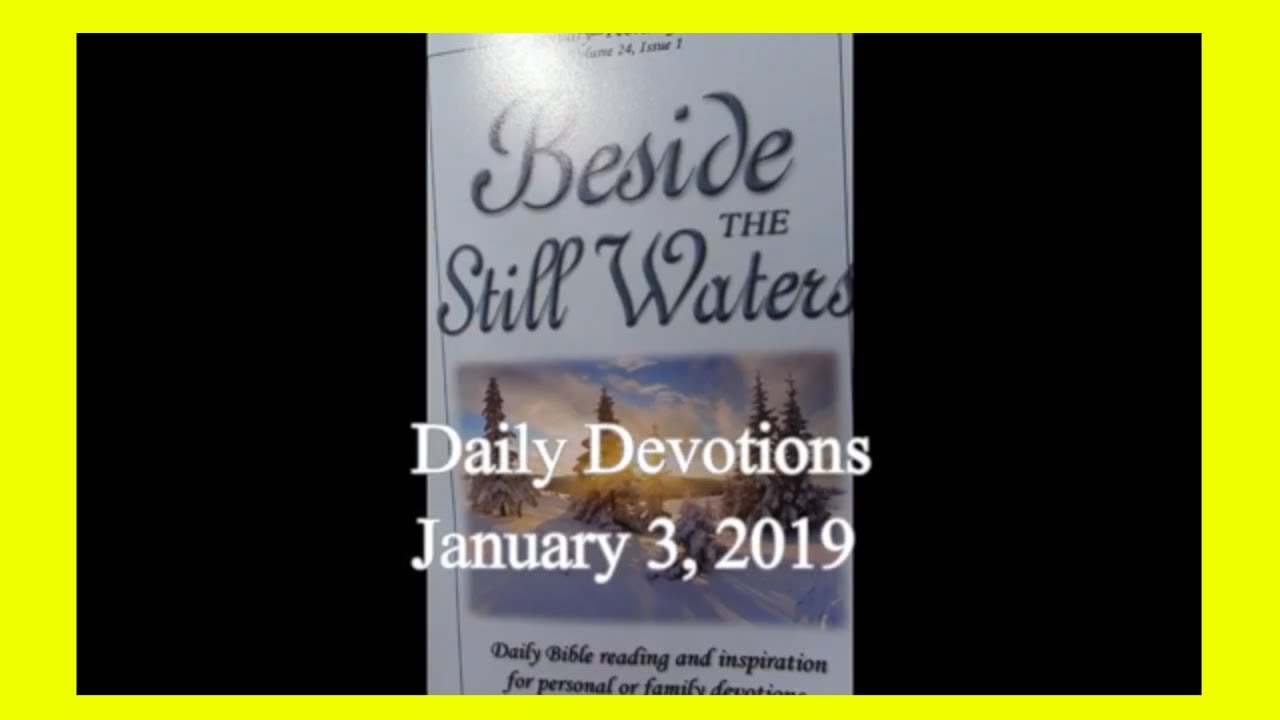 Daily Devotions January 3, 2019 - YouTube