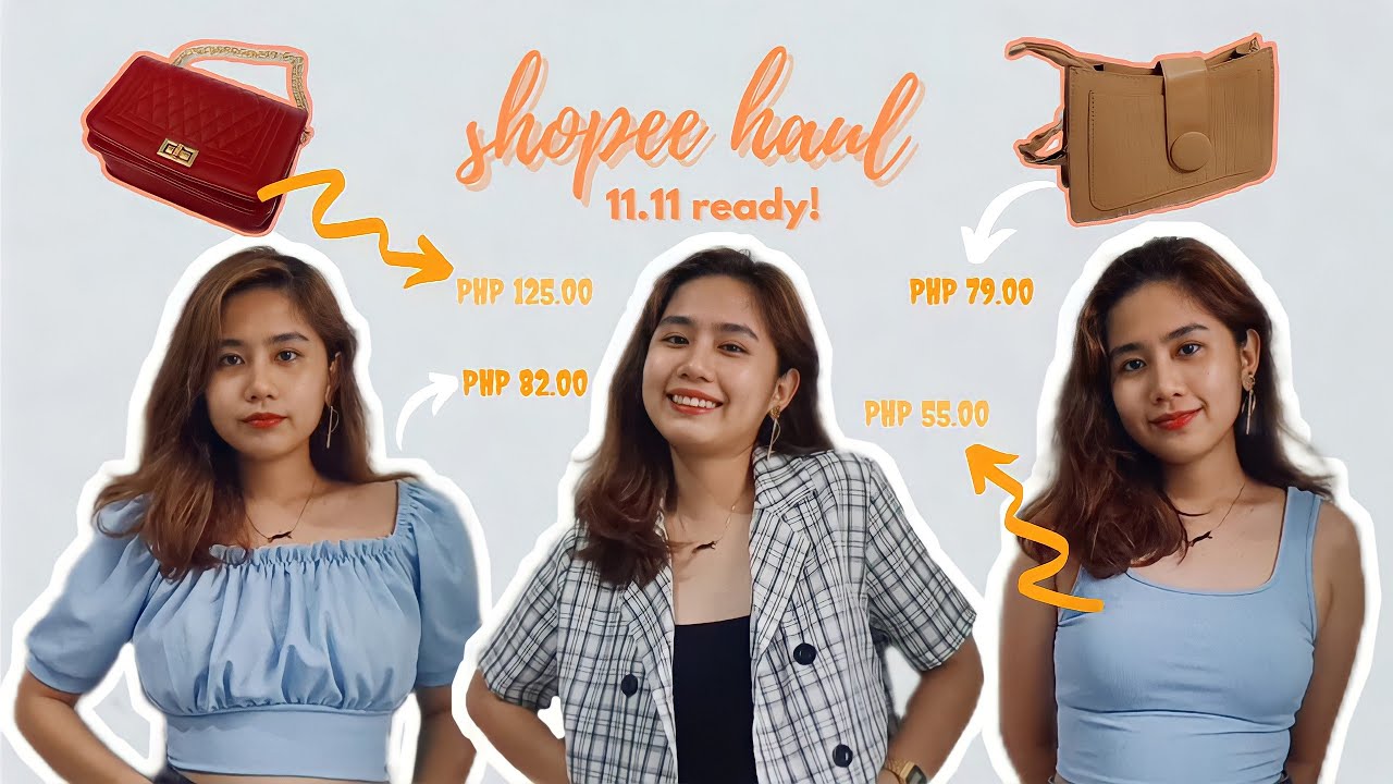 shopee haul 11.11 | must buy items on shopee! ; trendy tops, dresses ...