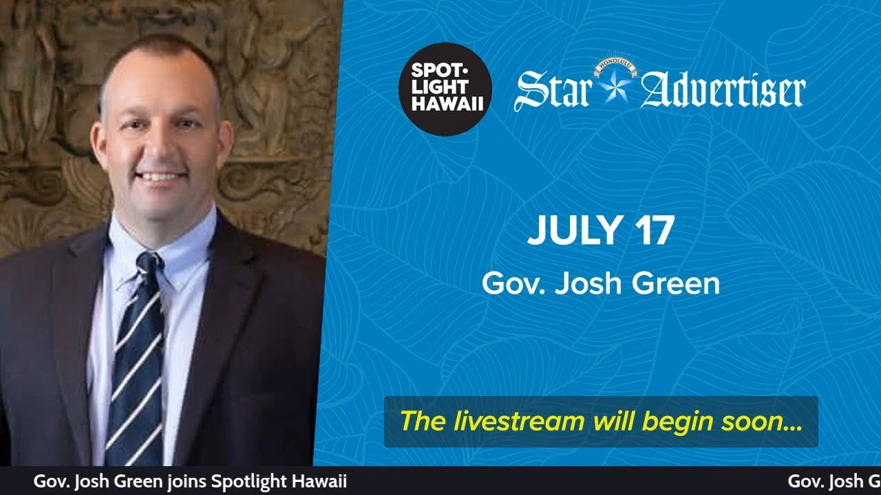 Gov. Josh Green joins Spotlight Hawaii - YouTube