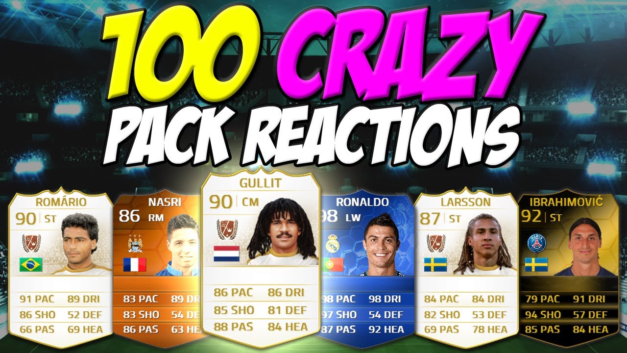 100 CRAZY, INSANE, LUCKY & FUNNY LIVE PACK REACTIONS FT. LEGENDS, MOTM ...