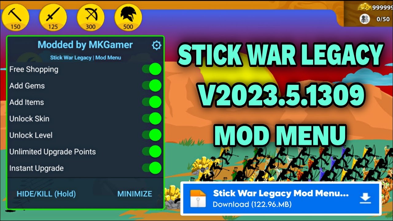 Update! - Stick War Legacy Mod Menu | Stick War Legacy Mod Apk - YouTube