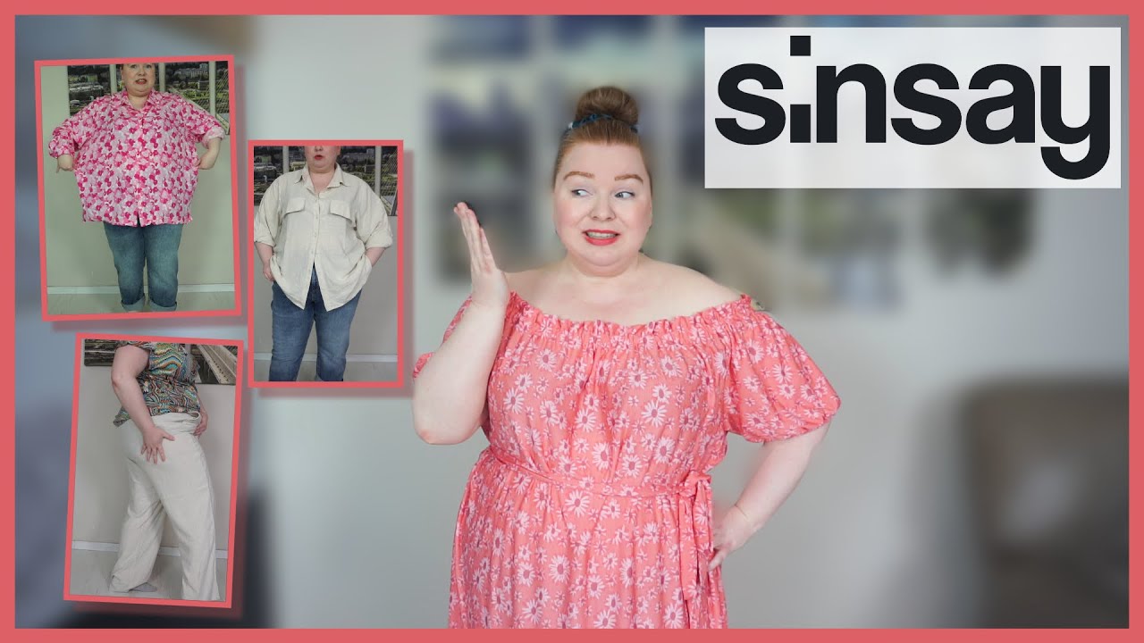 SINSAY HAUL - PRZEGLĄD KOLEKCJI PLUS SIZE #mierzymy #plussize - YouTube