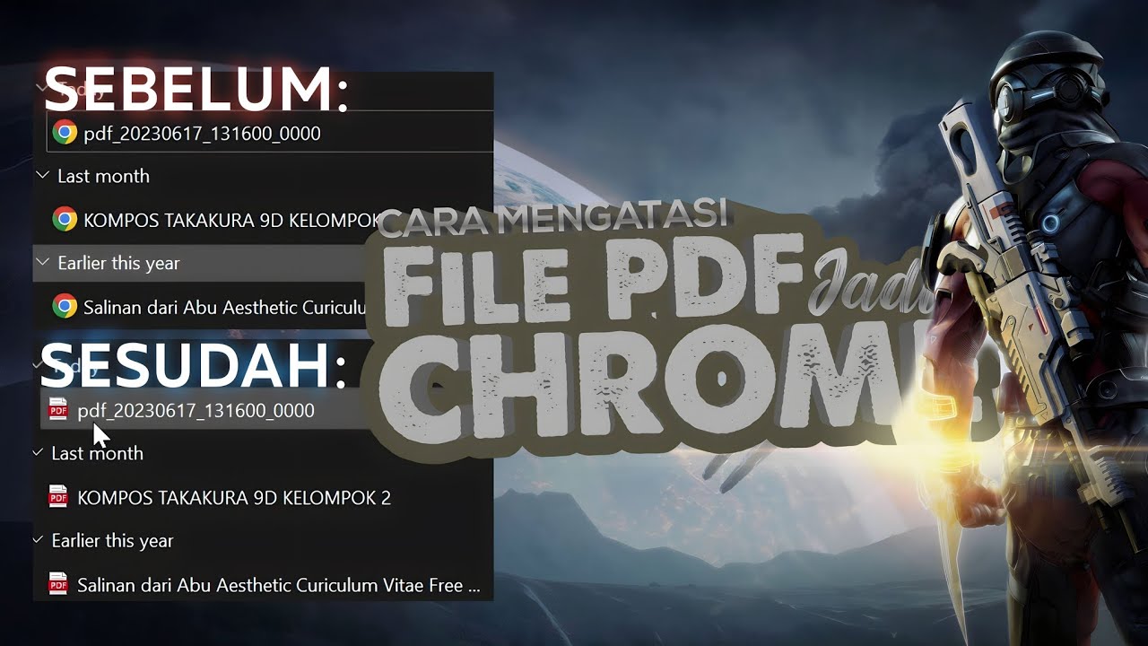 Cara mengatur ulang file Chrome ke PDF | Terbaru 2023!!! - YouTube