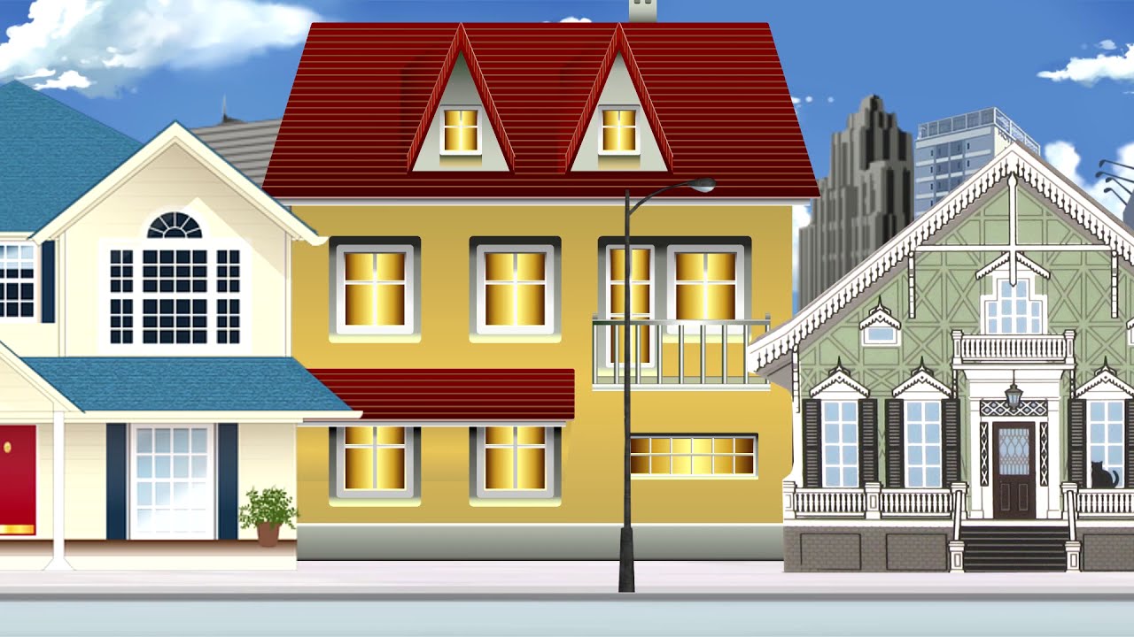 Animated Street City Road Loop - Parallax Effect 001 (Day 01) - YouTube