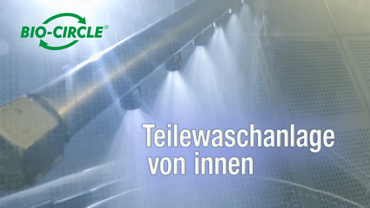 Teilewaschanlage von innen | Automatische und manuelle Reinigung | BIO-CIRCLE Turbo - YouTube
