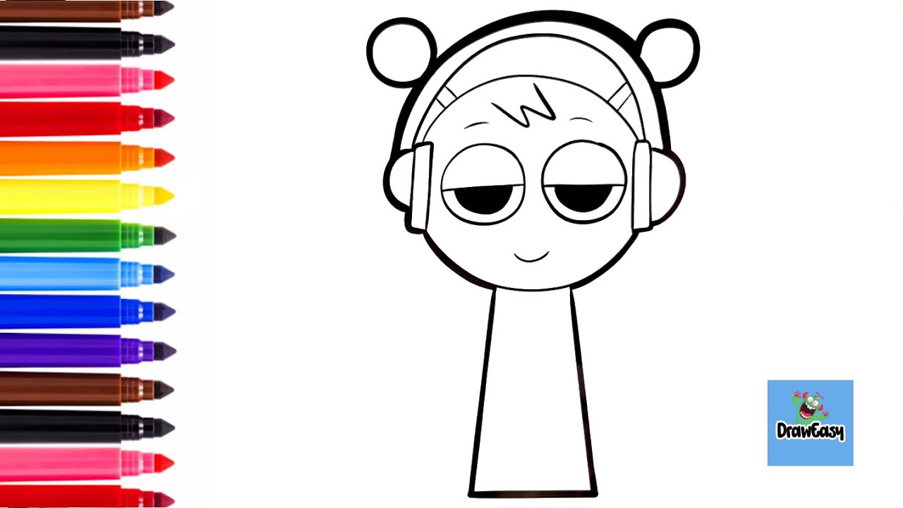 How to draw Oren from Incredibox Sprunki | Easy drawing tutorial - YouTube