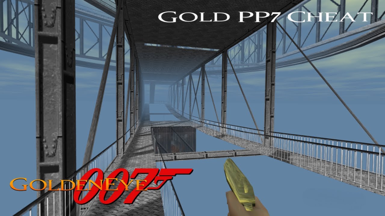 GoldenEye 007 - Unlocking "Gold PP7" Cheat - Cradle Agent - YouTube