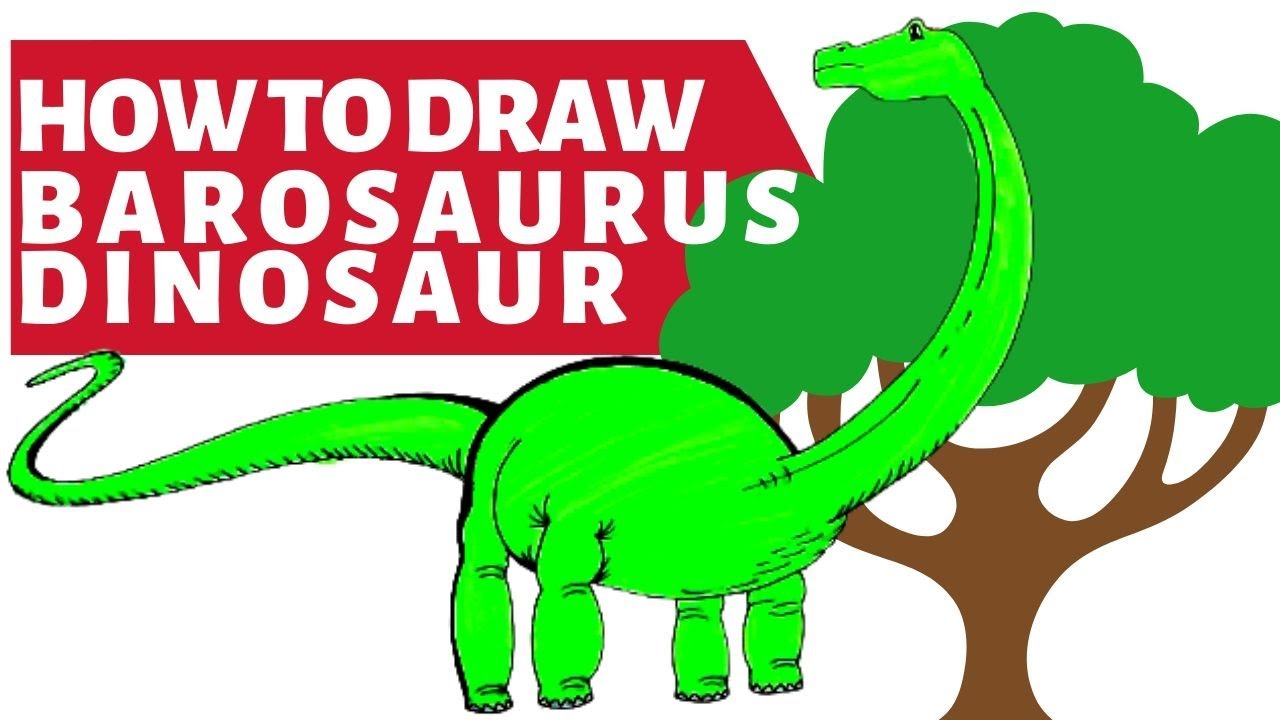 How to Draw Barosaurus | Dinosaur Drawing Easy - YouTube