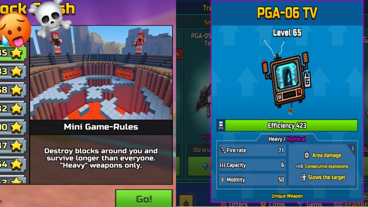 THE PIXEL GUN 3D BLOCK CRACH EXPERIENCE - YouTube