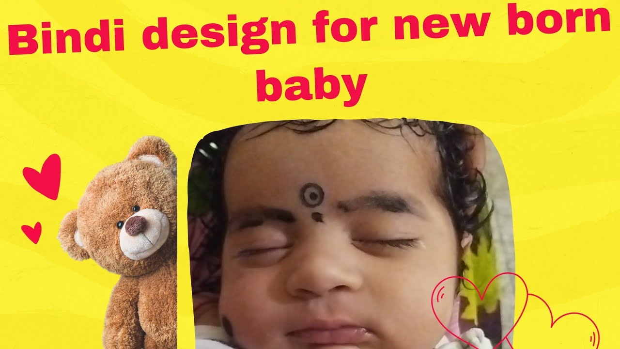 Bindi design for newborn baby👶 - YouTube