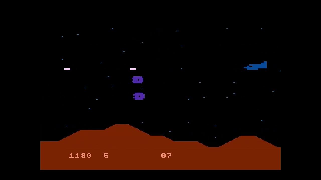 Atari 8-BIT EMU Moon Patrol Avalon Hill Option 1 3150 - YouTube