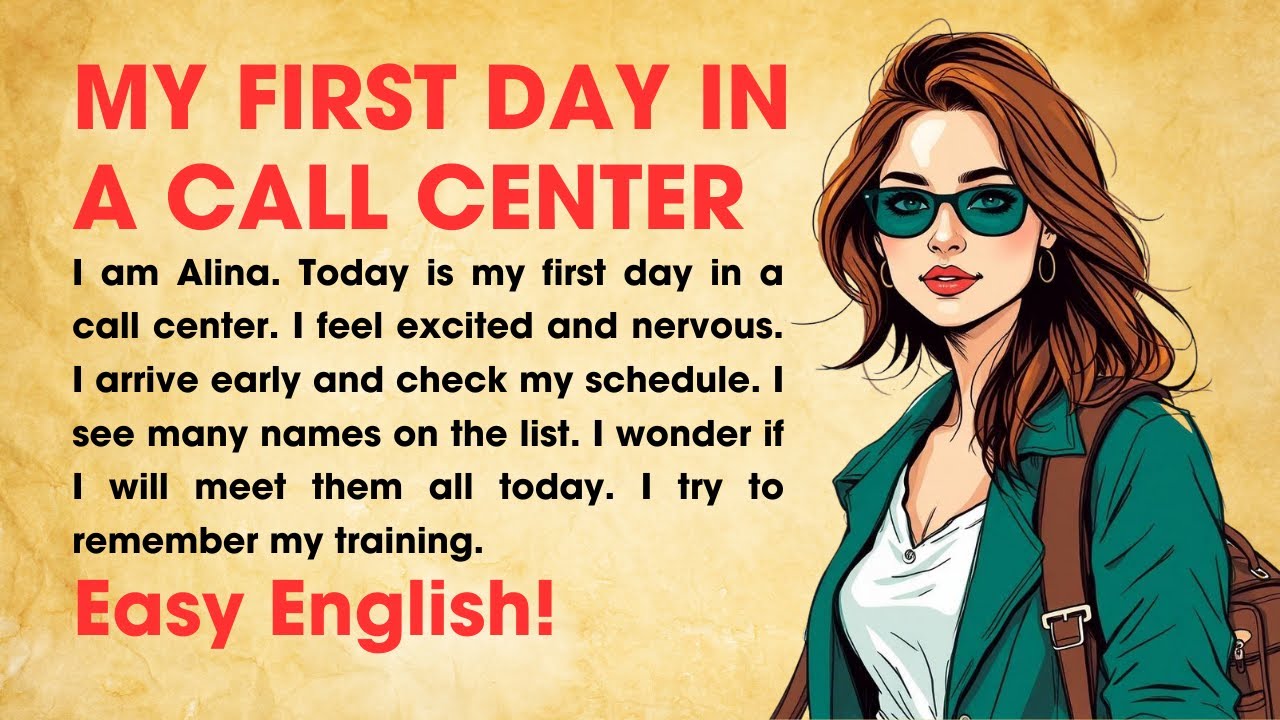 My First Day in a Call Center! English Speaking Practice || improve ...