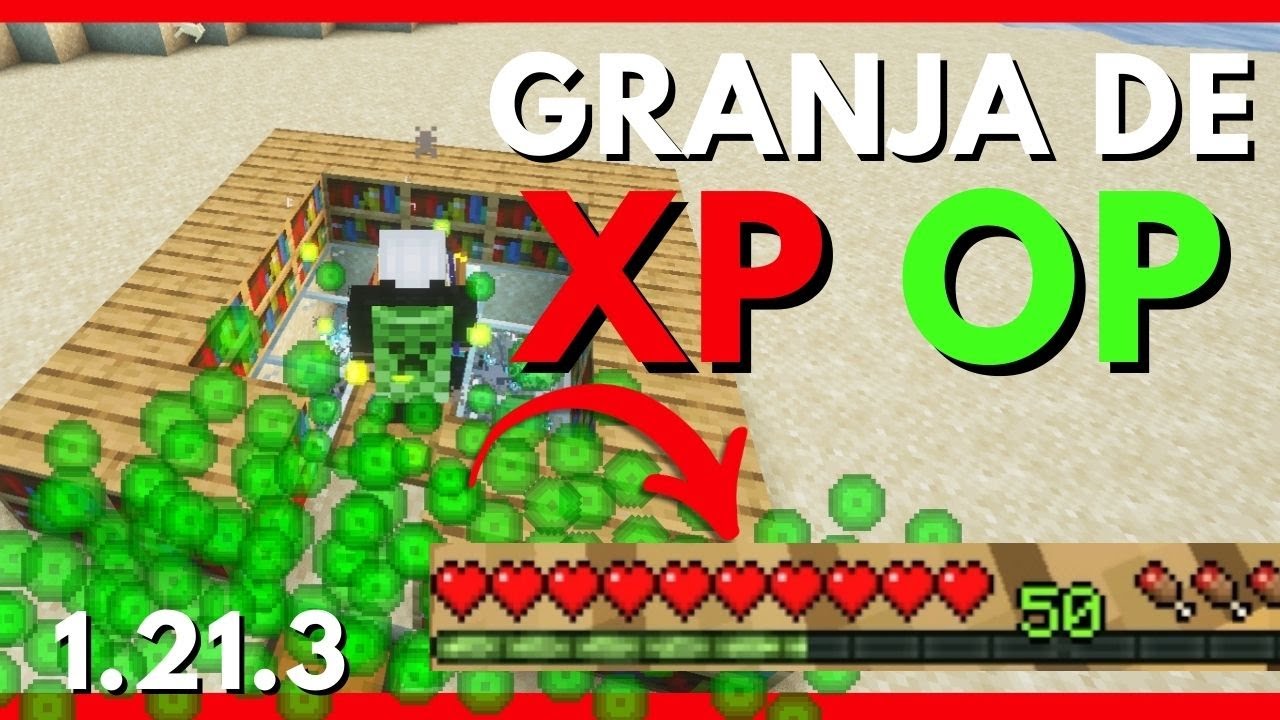 ⚡ ¡La MEJOR Granja de XP en Minecraft 1.21.3! 🏆 Sube de Nivel Rápido y Fácilmente 🚀 - YouTube