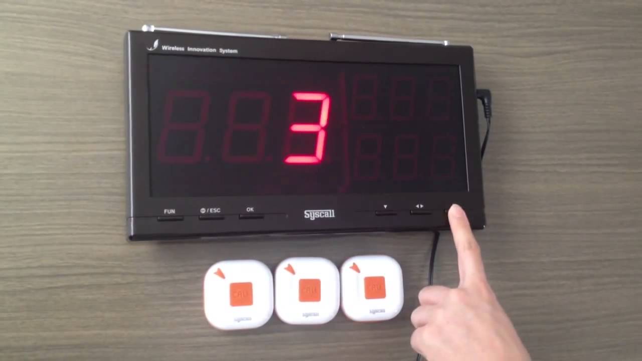 Registering call bell number on a Syscall display - YouTube