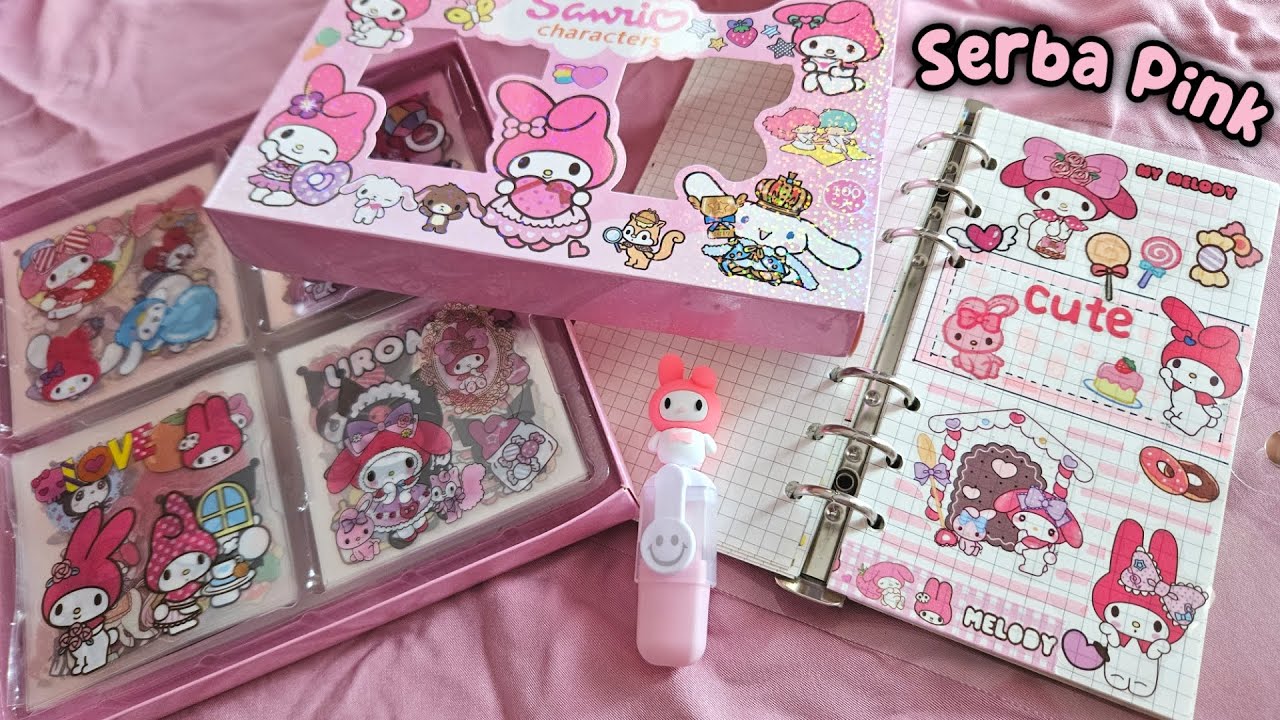 Dekorasi Jurnal Warna Pink My Melody ♥ Aqilla's Diary - Aqilla - YouTube