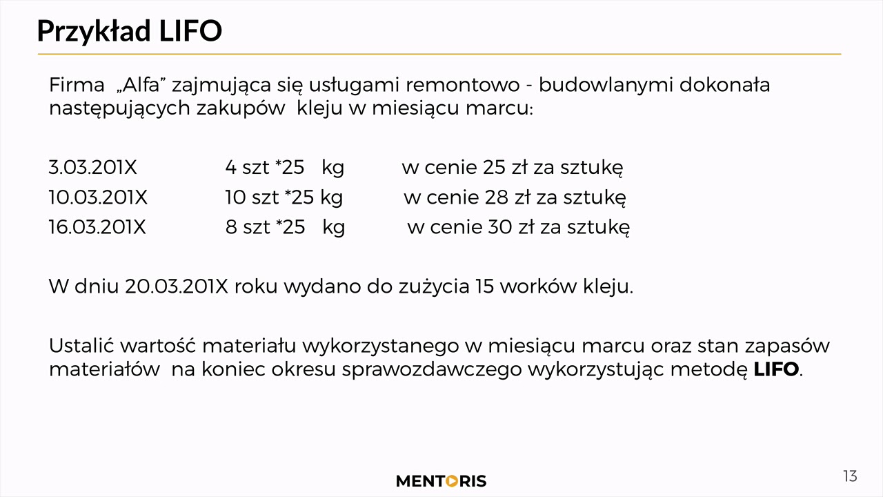4. [AKTUALIZACJA] Metoda LIFO - YouTube