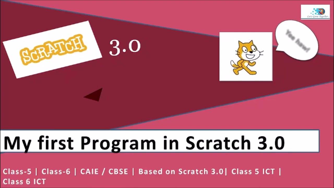 scratch 3 0 First program 2024 - YouTube
