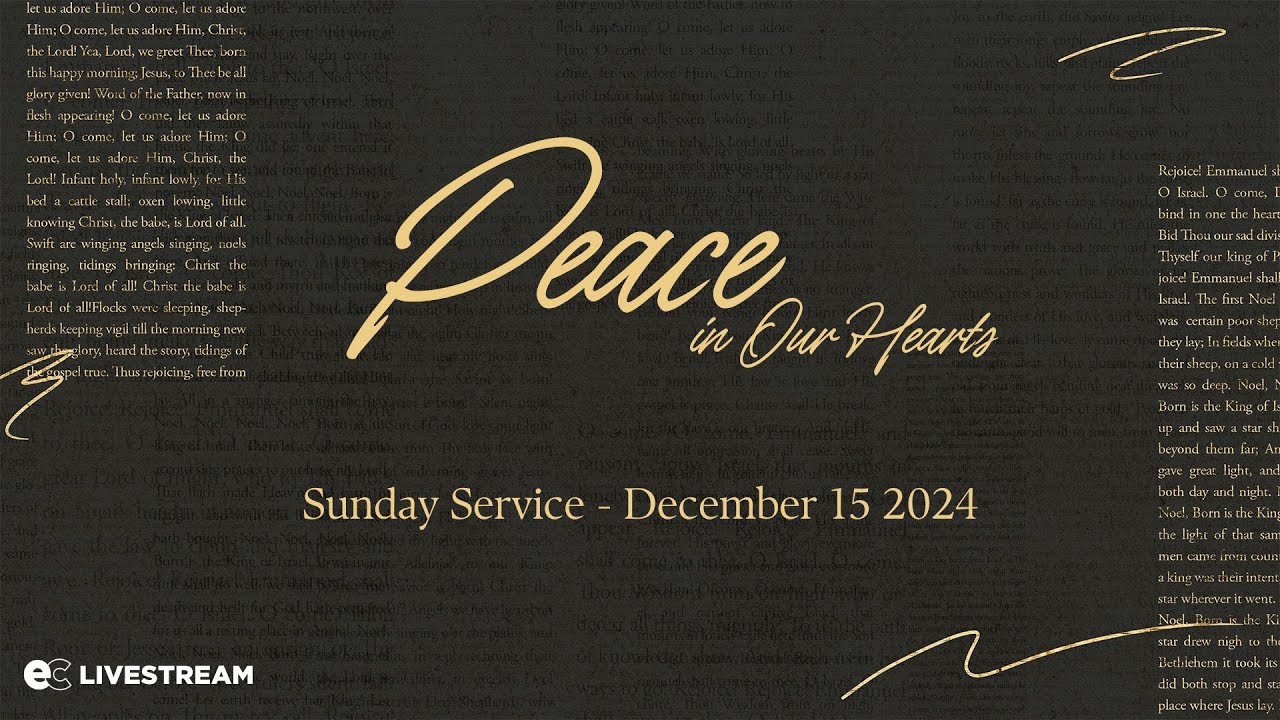 Christmas Series | Peace | Dec 15th 2024 - YouTube