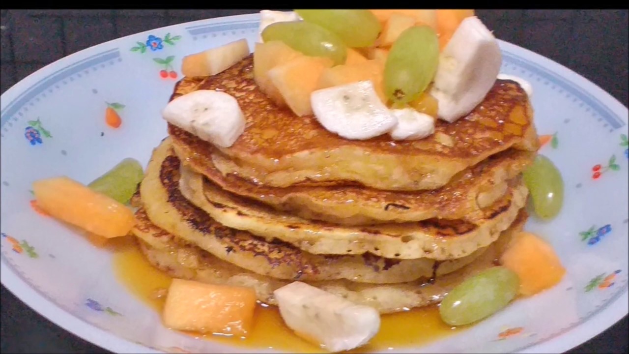 Muskmelon pancake | pancake recipe | fruits pancake | by cooking with ...