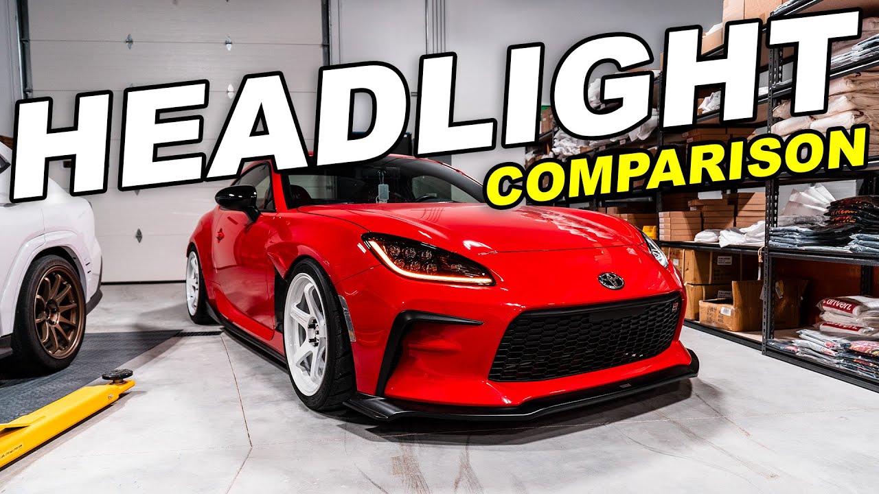 AlphaRex Headlights vs Stock Headlight | 22+ GR86/BRZ - YouTube