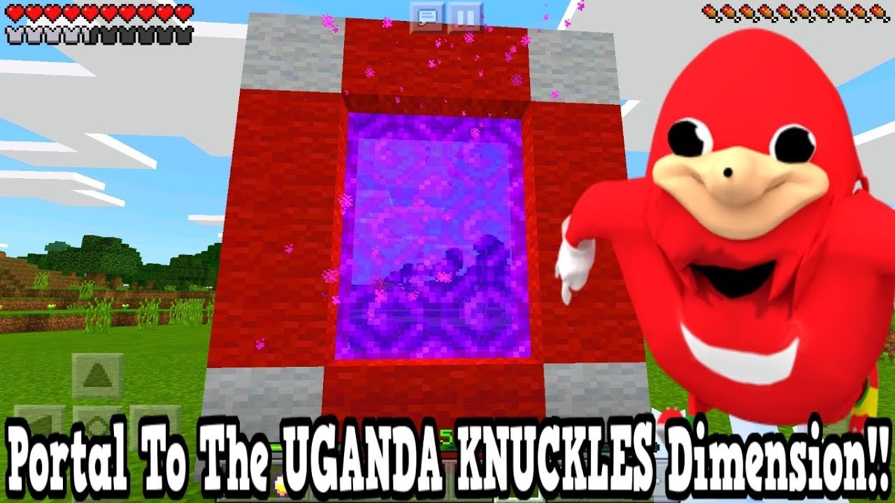 Minecraft Pe - Portal To The Uganda Knuckles DIMENSION - Mcpe Portal To ...