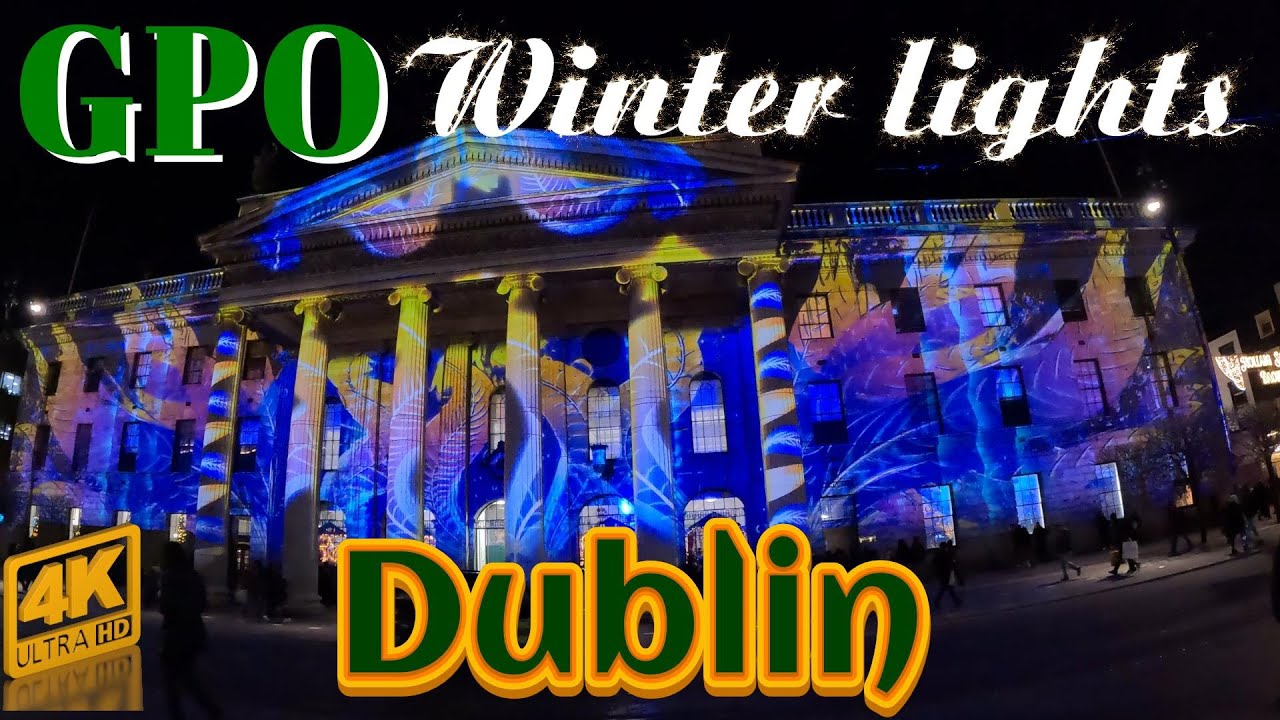 | GPO Dublin Winter Lights | December 2025 | - YouTube