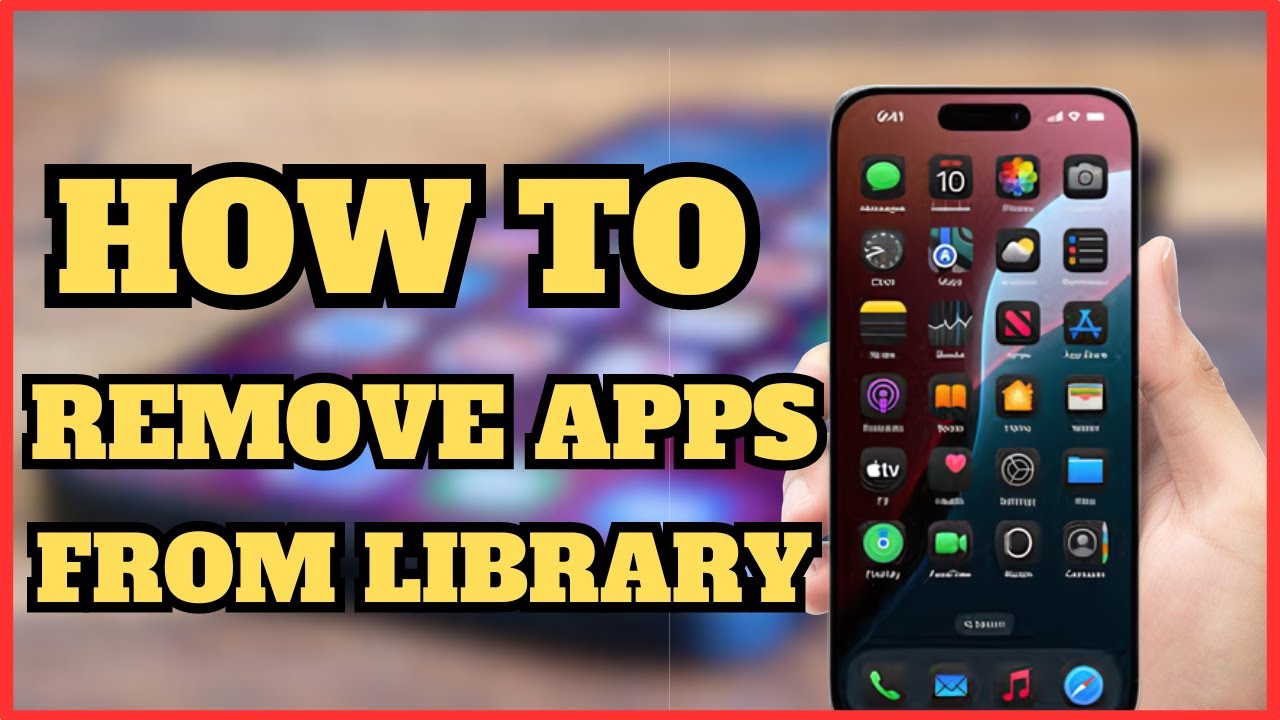 How To Remove App From App Library on iPhone | 2024 Guide - YouTube